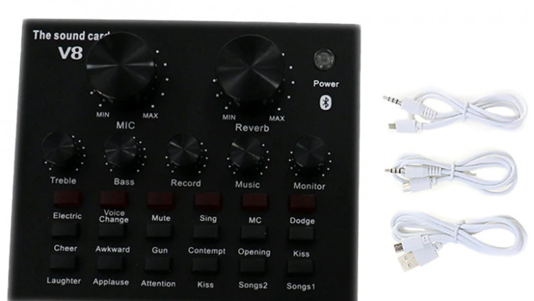 V8 Audio Sound Card Webcast Live Sound | Check Iqama