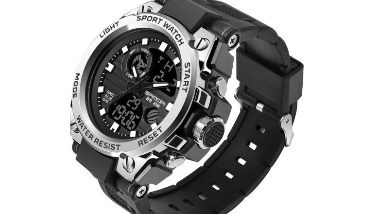 LIGE Digital Men Military Watch 50m Waterproof Wristwatch | Check Iqama